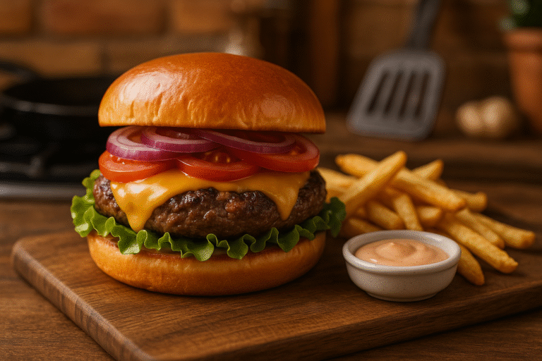How To Make A Restuarant Style Burger At Home?🍔